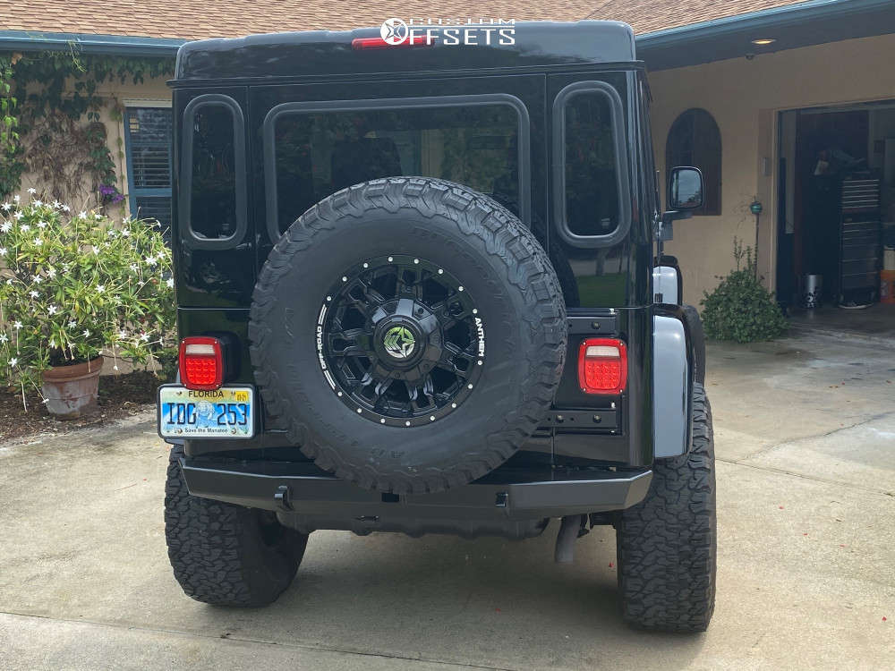 2003 Jeep TJ with 17x9 -12 Anthem Off-Road Aviator and 315/70R17 ...