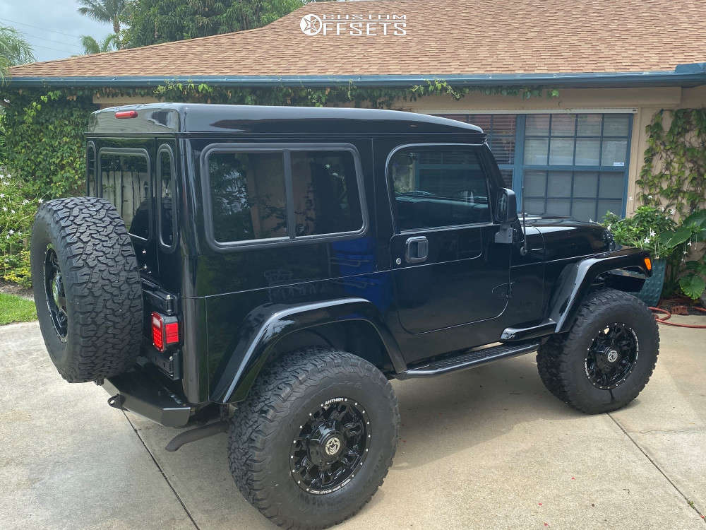 2003 Jeep TJ with 17x9 -12 Anthem Off-Road Aviator and 315/70R17 ...