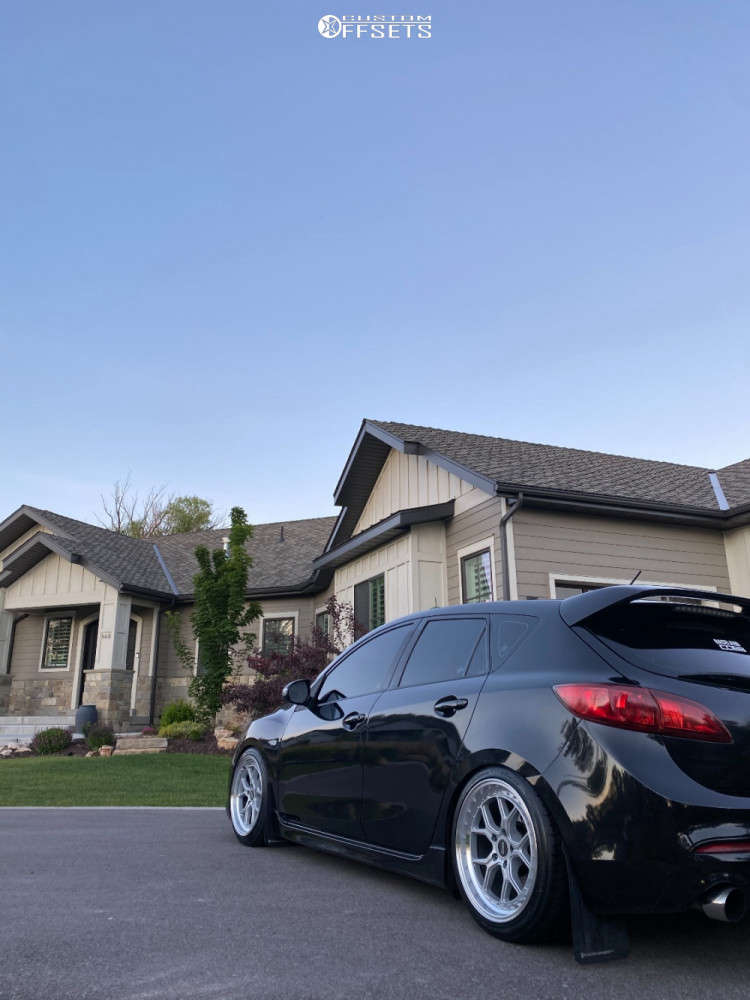 2012 Mazda MazdaSpeed3 with 18x8.5 30 ESR Cs2 and 225/40R18 Nitto Neo ...