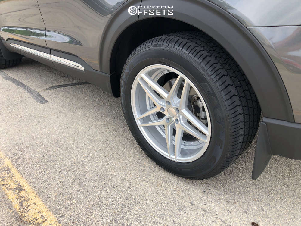 2020 Ford Explorer with 20x10 25 Rosso Reactiv and 285/50R20 Goodyear ...