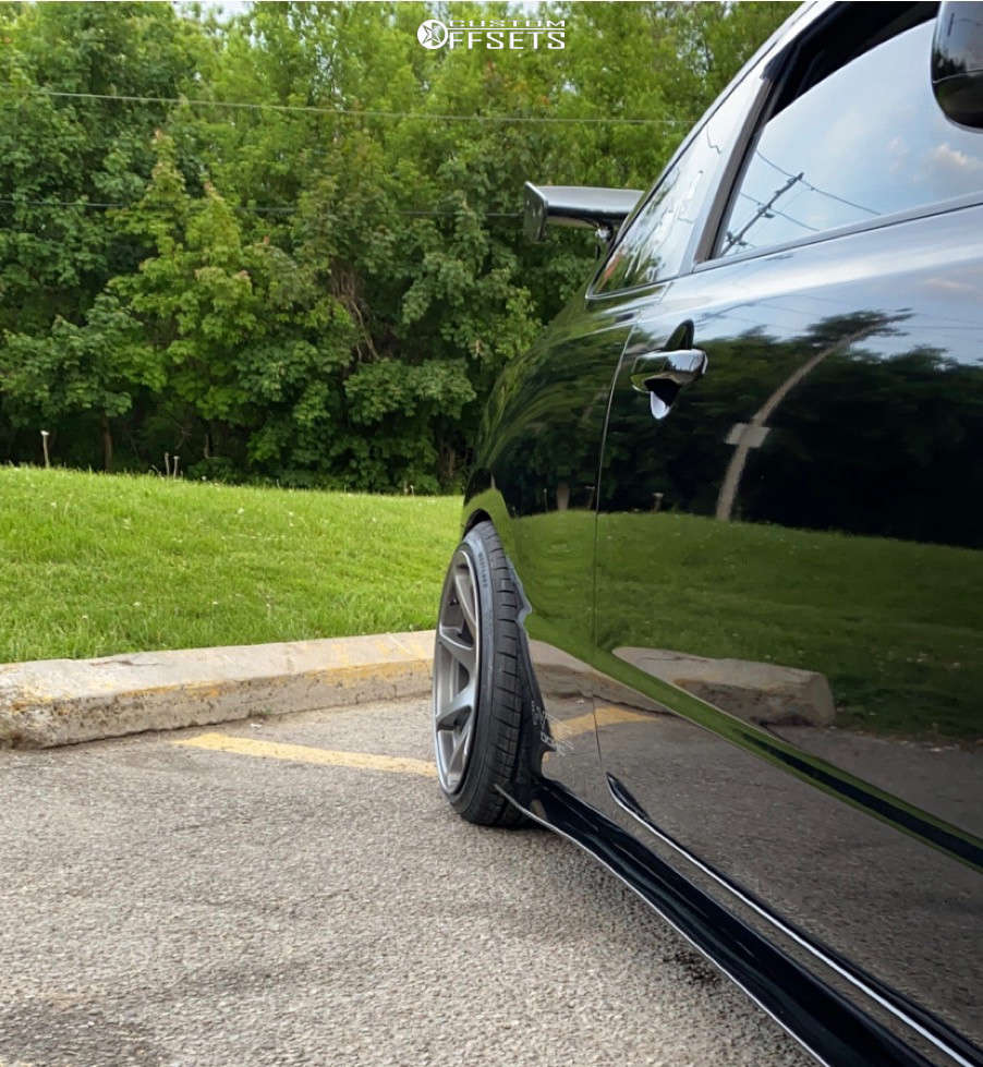 2008 Honda Civic with 17x9.5 15 MB Wheels Battles and 215/40R17 ...