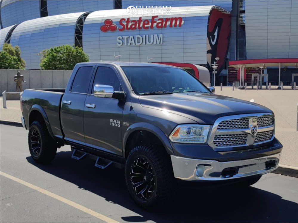 2015 Ram 1500 with 20x10 -18 Fuel Assault and 35/12.5R20 Atturo Trail ...