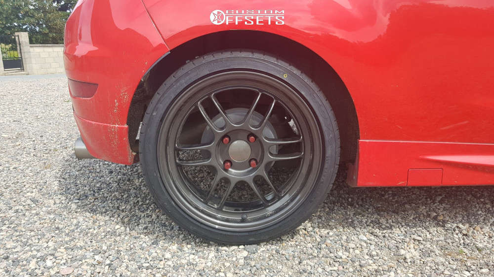 2015 Ford Fiesta with 17x7.5 40 Rota Tfs301 and 205/40R17 Toyo Tires ...