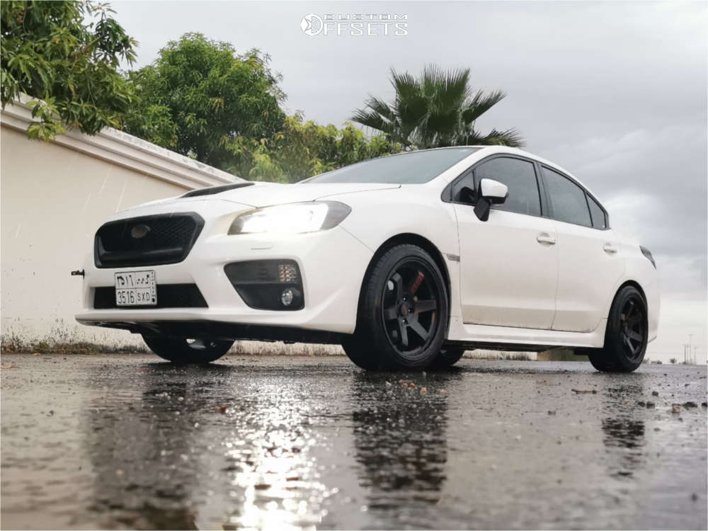 2016 Subaru WRX with 18x9.5 22 AVID1 AV6 and 245/40R18 Sunfull and ...