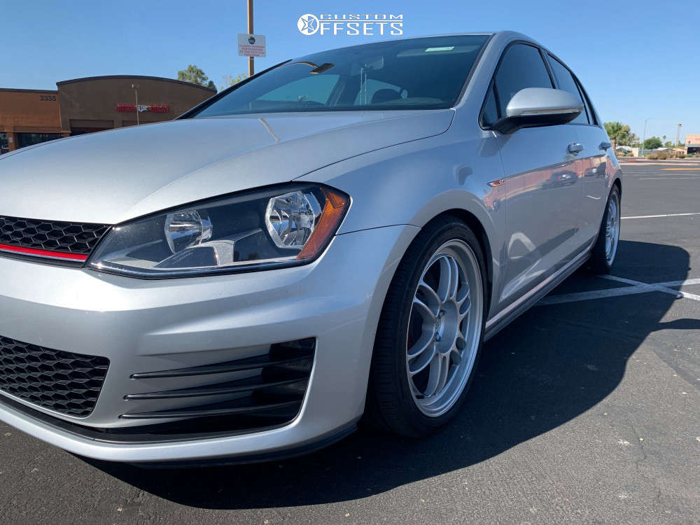 2017 Volkswagen GTI with 18x8 35 Enkei RPF1 and 225/40R18 Barum ...