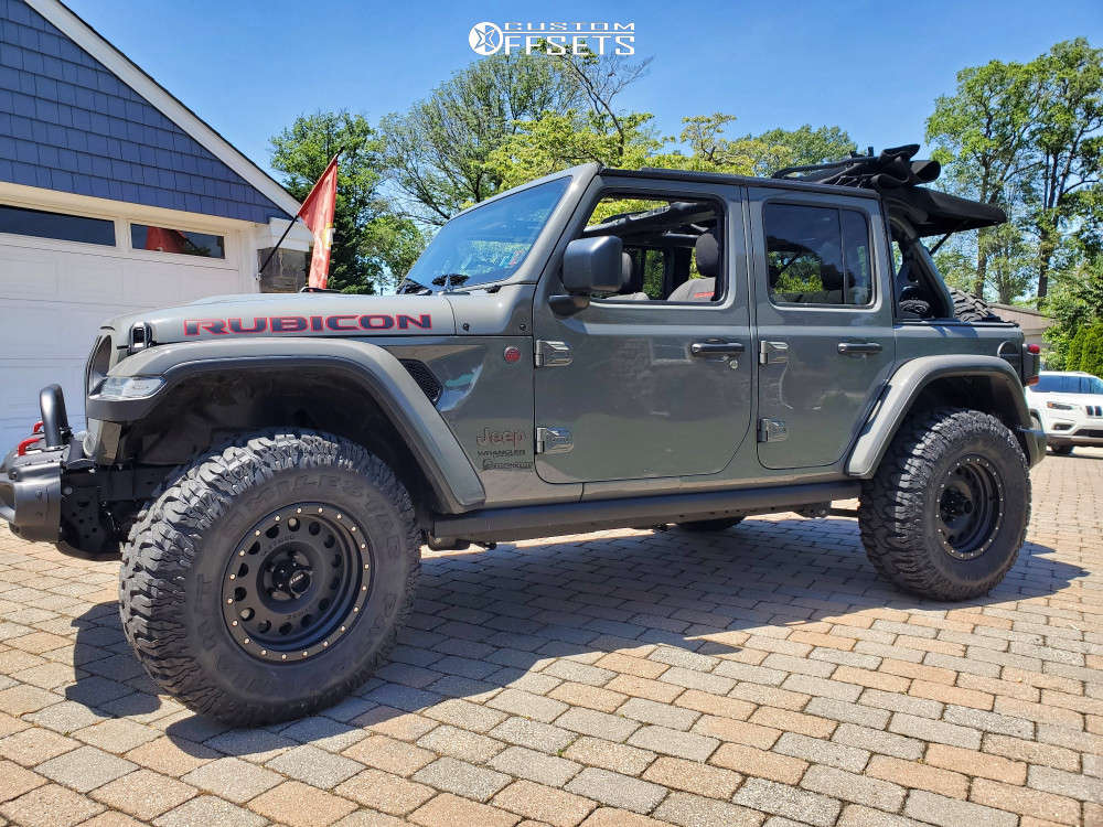 2019 Jeep Wrangler with 17x8.5 0 Method Hole and 35/12.5R17 Milestar ...