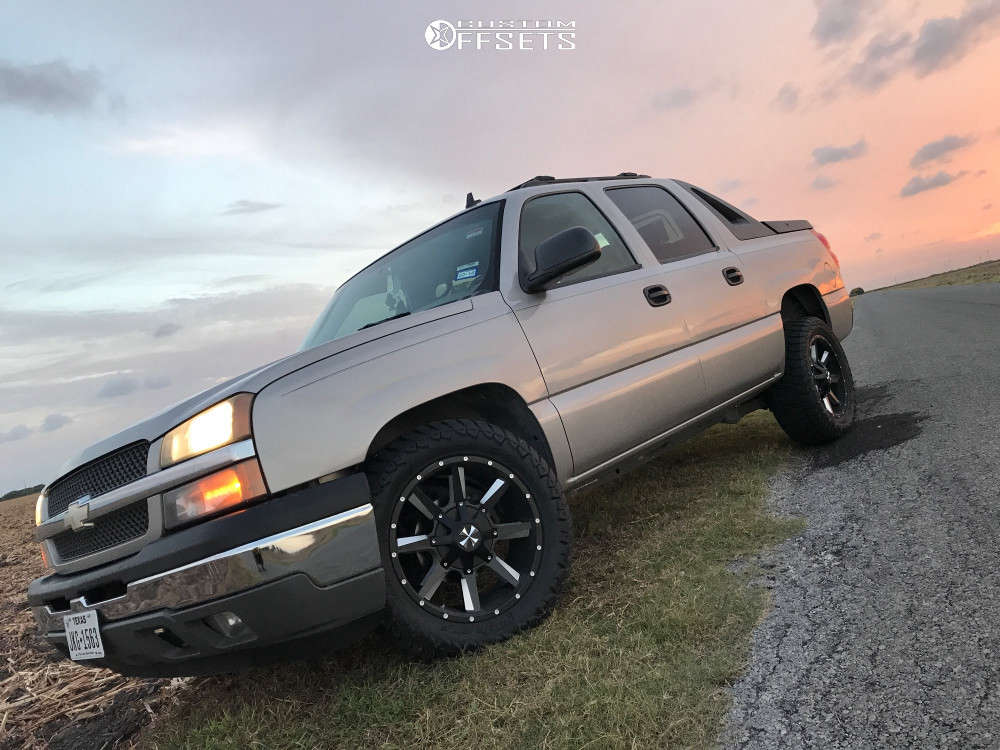 2006 Chevrolet Avalanche 1500 with 20x10 -25 Cali Offroad Busted and ...