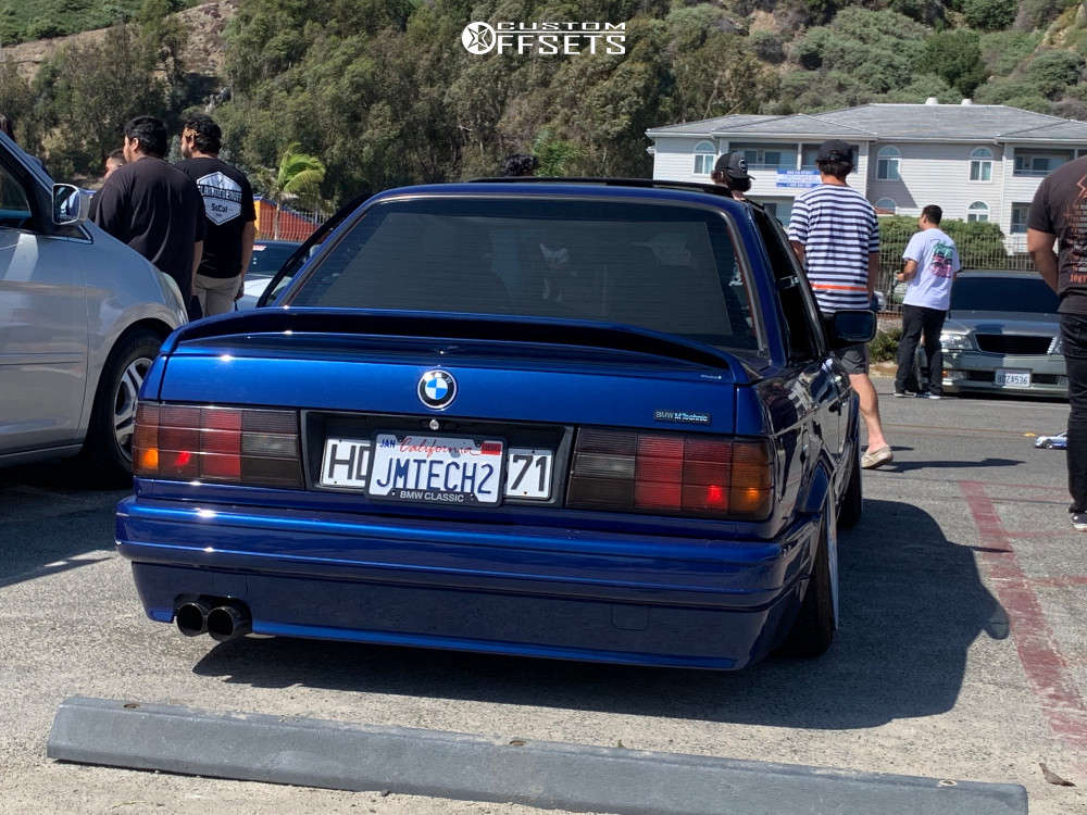 1989 BMW 325i with 16x9 -15 Borbet Type B and 205/35R16 BFGoodrich ...