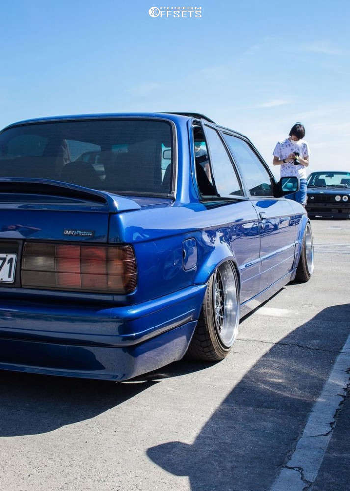 1989 BMW 325i with 16x9 -15 Borbet Type B and 205/35R16 BFGoodrich ...