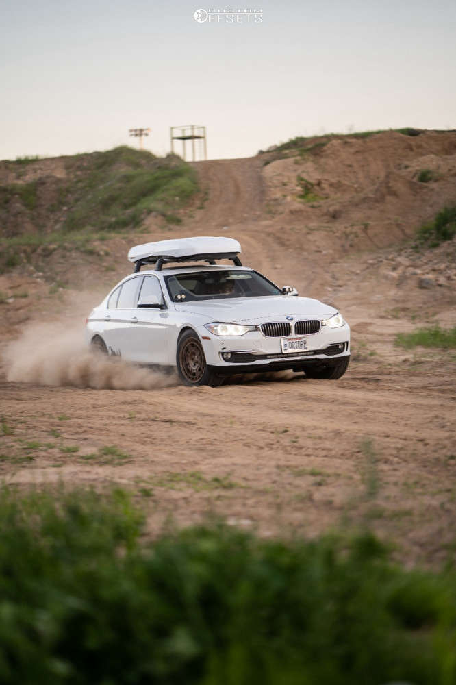 2014 BMW 328d XDrive with 18x8 35 Centerline Pangea and 225/55R18 Toyo ...