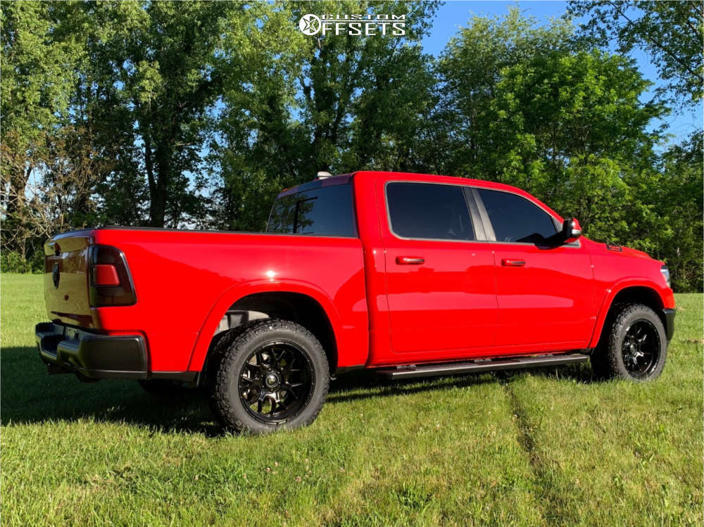2019 Ram 1500 with 20x10 -18 Fuel Tech and 275/60R20 Nitto Ridge ...