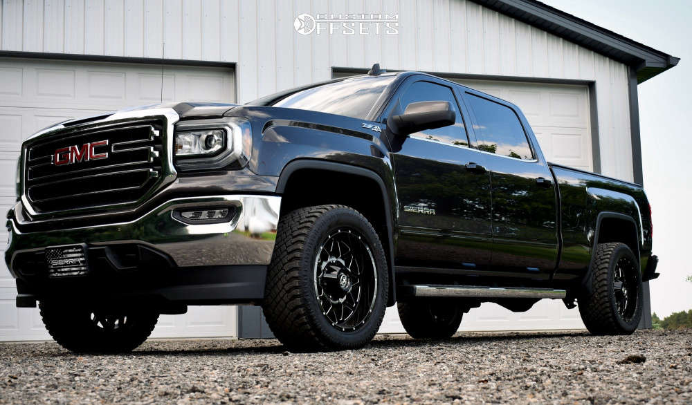 2016 GMC Sierra 1500 with 20x10 -24 XF Offroad Xf-211 and 305/50R20 ...