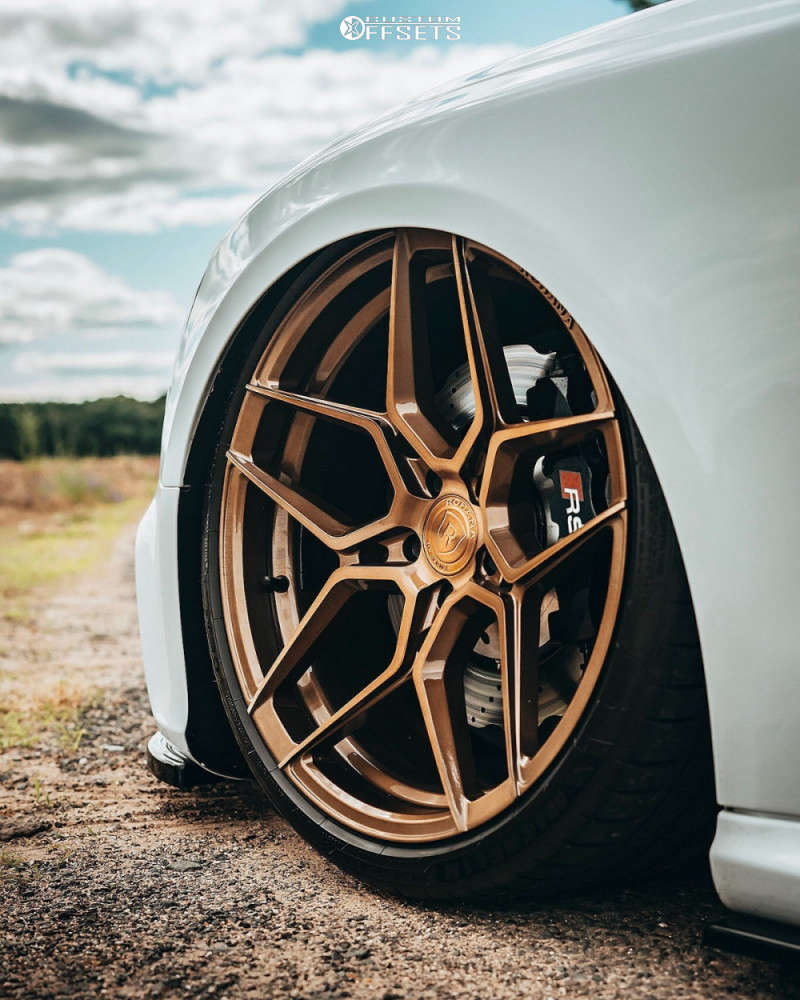 2014 Audi RS5 with 20x10 33 Rohana Rfx11 and 275/40R20 Michelin Pilot ...