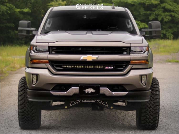 2017 Chevrolet Silverado 1500 with 20x12 -44 Hostile Rage and 315/60R20 ...