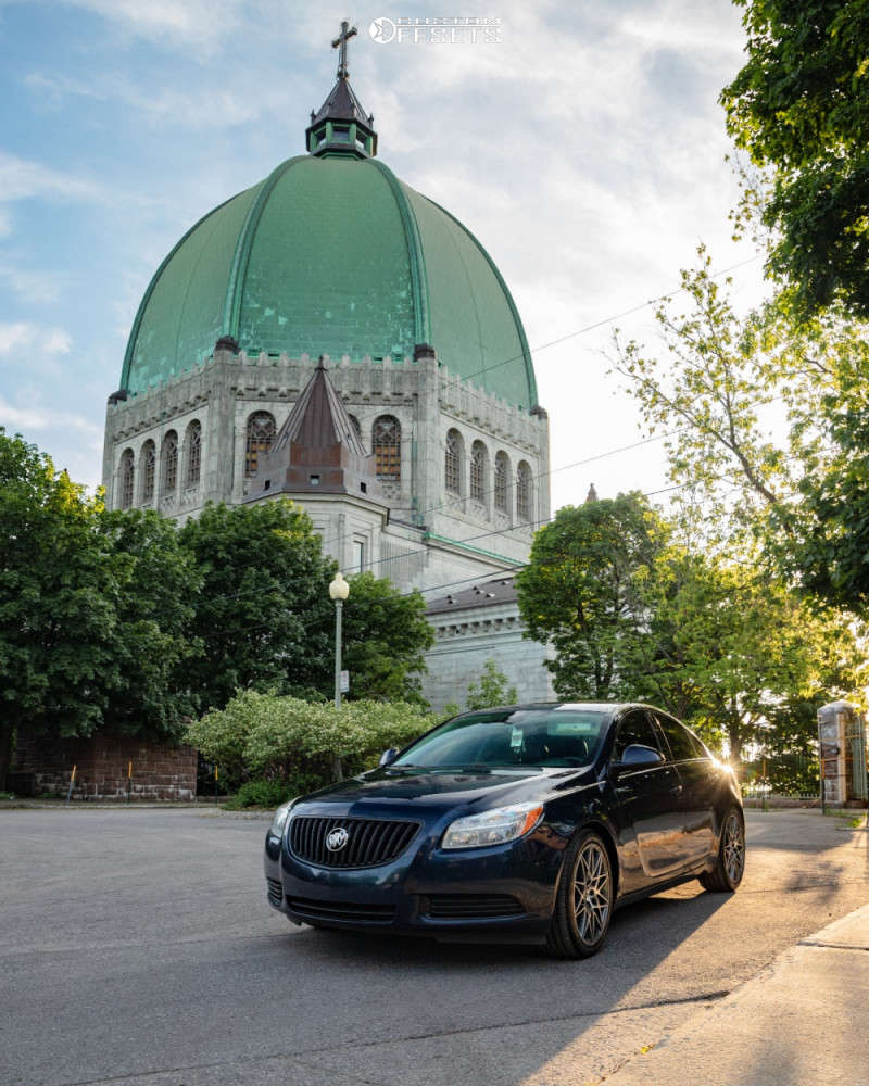 2012 Buick Regal with 19x8.5 35 Replica 666m and 245/40R19 Zeta Alventi ...