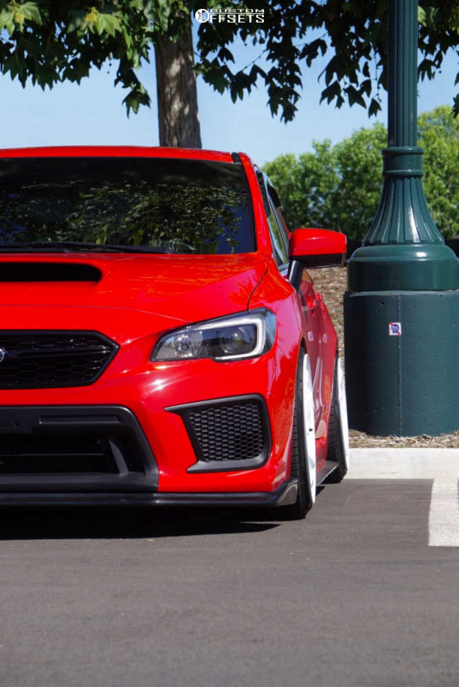 2019 Subaru WRX with 18x9.5 22 GMR GMR -04 and 225/35R18 Nankang NS-25 ...