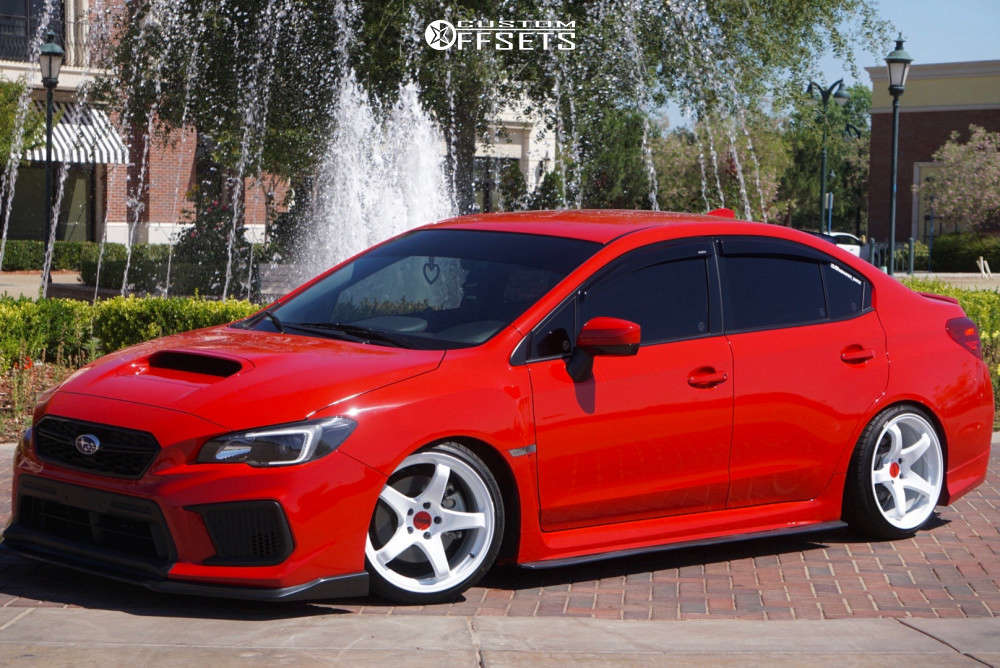 2019 Subaru WRX with 18x9.5 22 GMR GMR -04 and 225/35R18 Nankang NS-25 ...