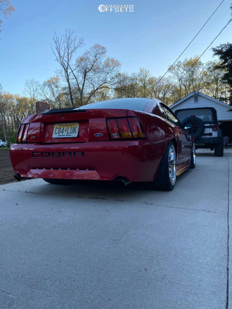 2001 Ford Mustang with 18x9.5 22 Aodhan DS02 and 255/35R18 Federal 595 ...