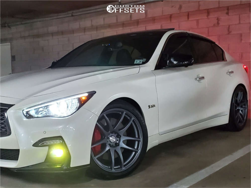 2019 INFINITI Q50 with 19x9.5 35 ESR Sr08 and 255/40R19 General G-max ...