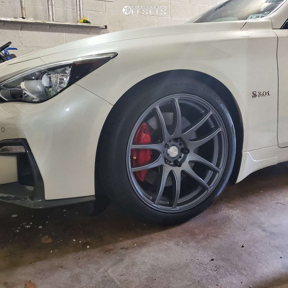 2019 INFINITI Q50 with 19x9.5 35 ESR Sr08 and 255/40R19 General G-max ...