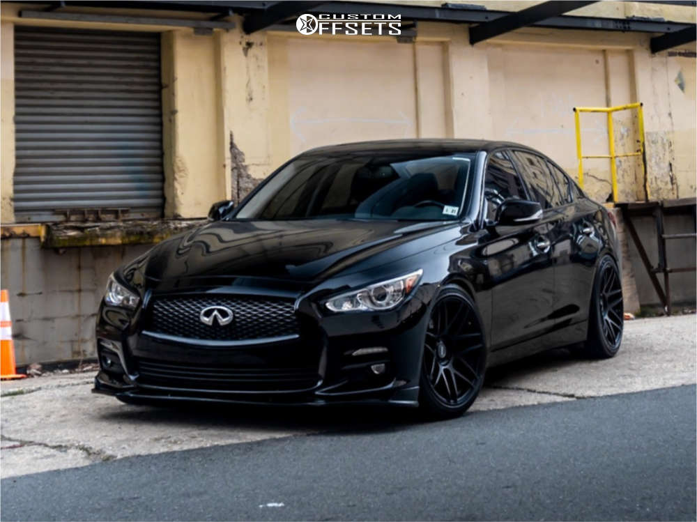 2015 INFINITI Q50 with 19x9.5 22 ESR Rf1 and 255/40R19 Lexani Lx-twenty ...