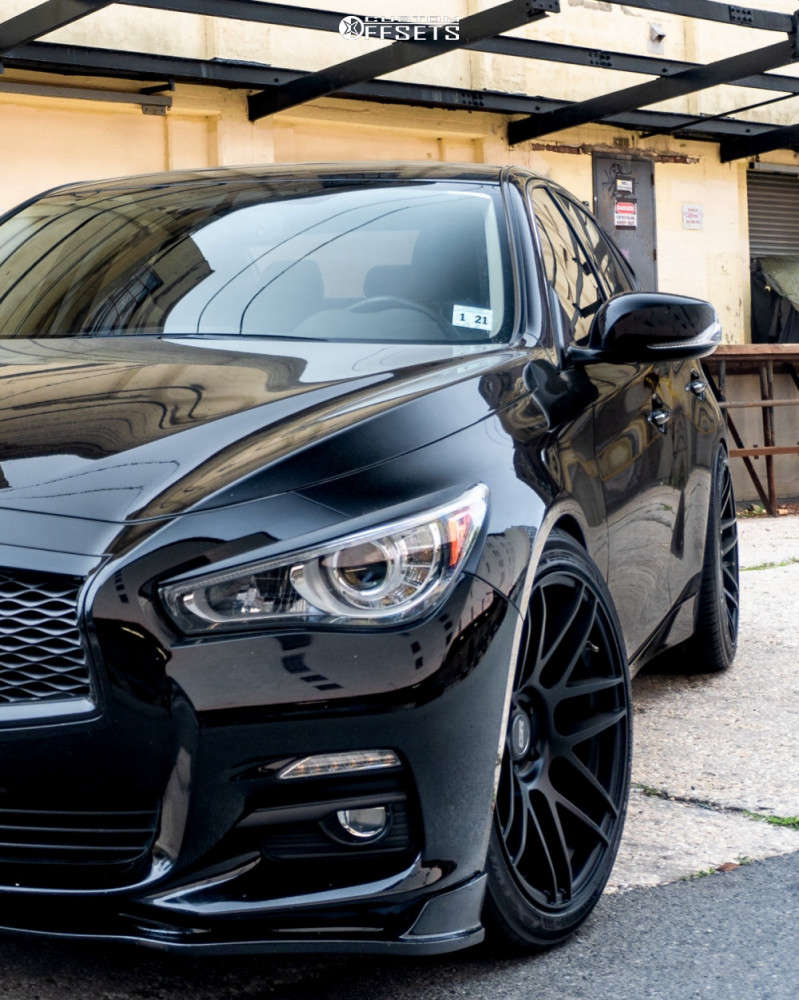 2015 INFINITI Q50 with 19x9.5 22 ESR Rf1 and 255/40R19 Lexani Lx-twenty ...