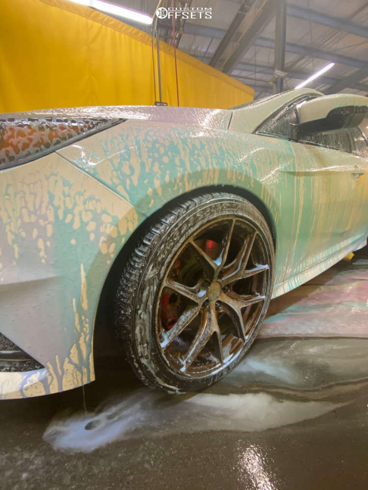 2018 Ford Focus with 18x8 40 Fast Wheels Fc04 and 235/40R18 Goodyear ...