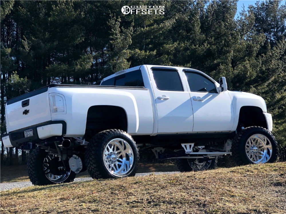 2011 Chevrolet Silverado 2500 HD with 24x14 -73 American Force Trax Ss ...