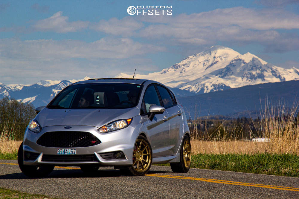 2015 Ford Fiesta with 17x8 40 Rota Titan and 215/45R17 Nankang Ultra ...