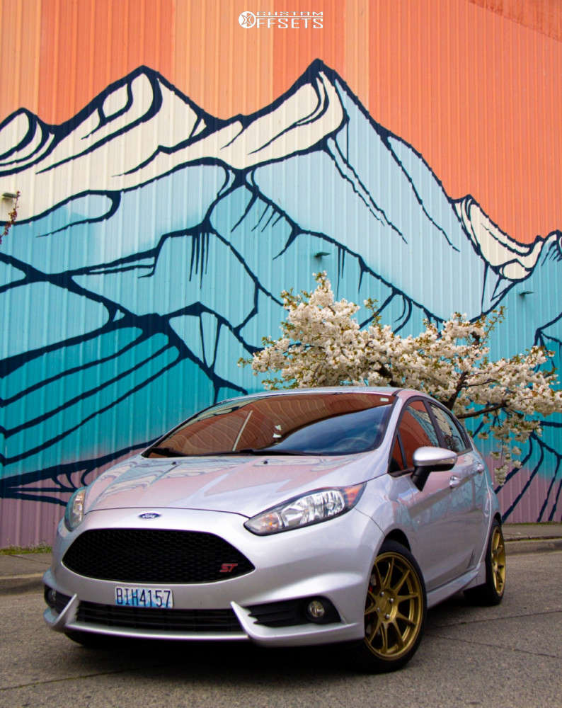 2015 Ford Fiesta with 17x8 40 Rota Titan and 215/45R17 Nankang Ultra ...