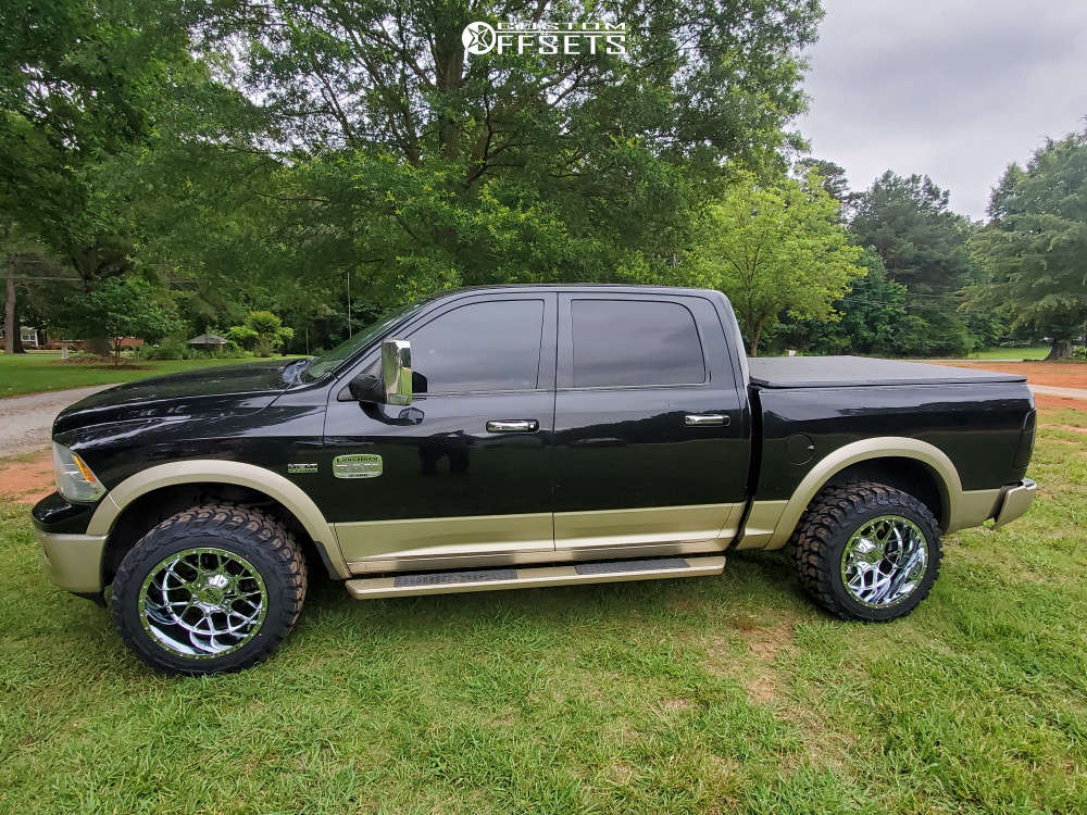 2011 Ram 1500 with 20x12 -44 Moto Metal Mo986 and 33/12.5R20 Gladiator ...