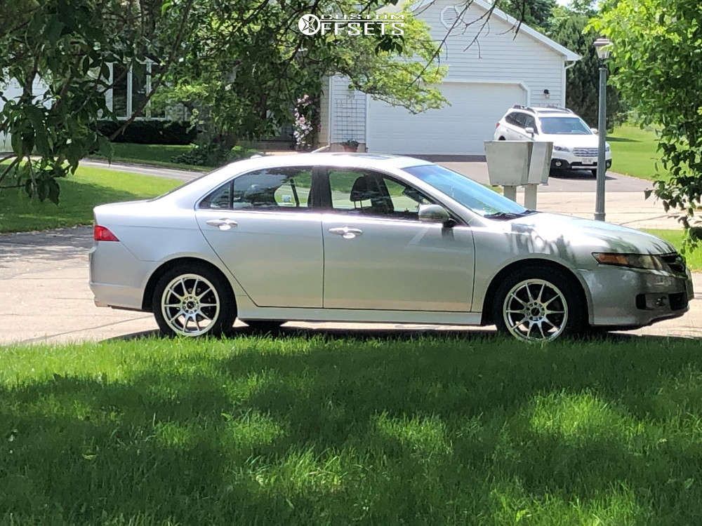 2007 Acura TSX with 17x7 48 Vision Venom and 215/50R17 Continental ...