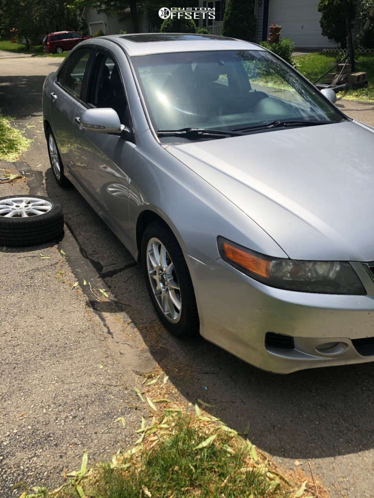 2007 Acura TSX with 17x7 48 Vision Venom and 215/50R17 Continental ...