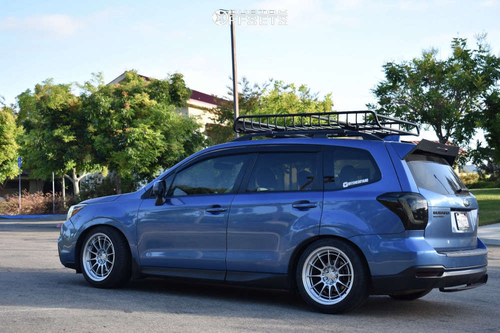 2017 Subaru Forester with 18x9.5 40 Enkei Nt03 and 245/45R18 Hankook ...