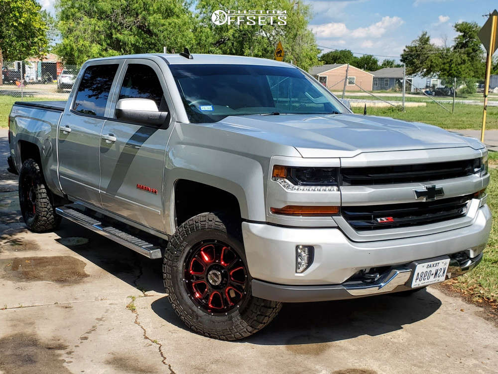 2018 Chevrolet Silverado 1500 with 18x8.5 Vision Fury and 33/12.5R18 ...