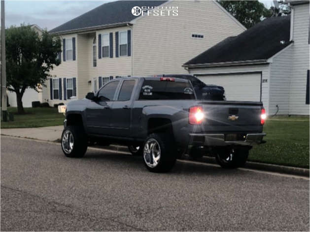 2016 Chevrolet Silverado 1500 with 22x14 -73 American Force Spade Ss and 33/14.5R22 Fury Offroad ...
