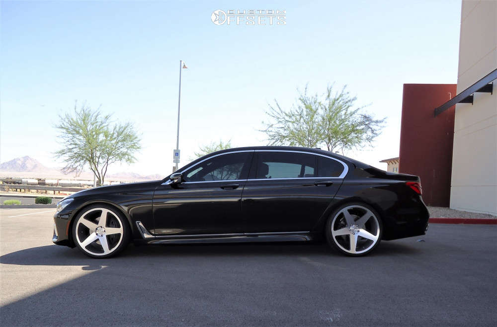 2016 BMW 750i XDrive with 22x9 32 Blaque Diamond Bd-15 and 265/30R22 ...