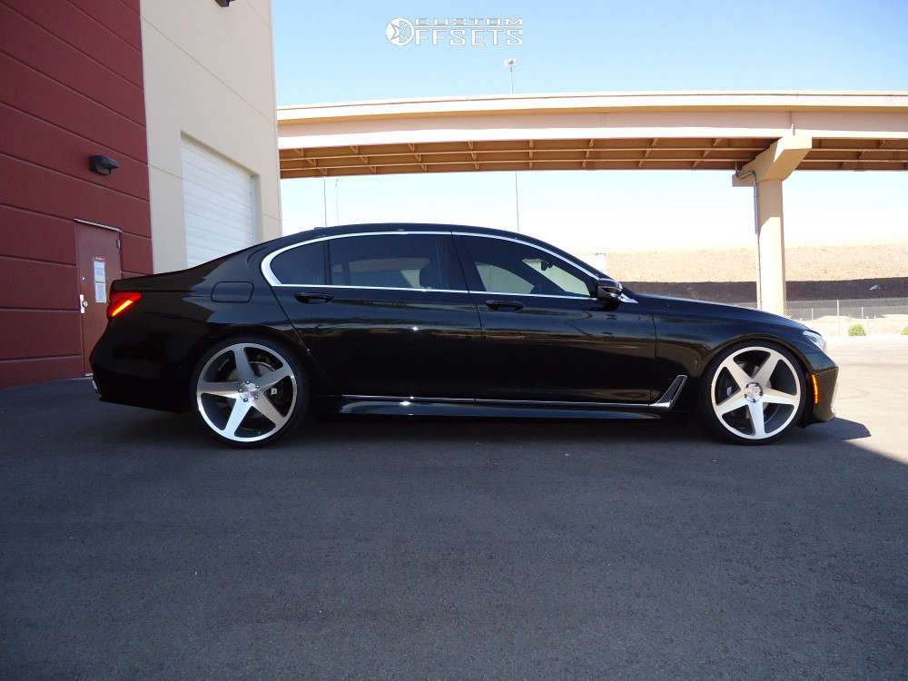 2016 BMW 750i XDrive with 22x9 32 Blaque Diamond Bd-15 and 265/30R22 ...