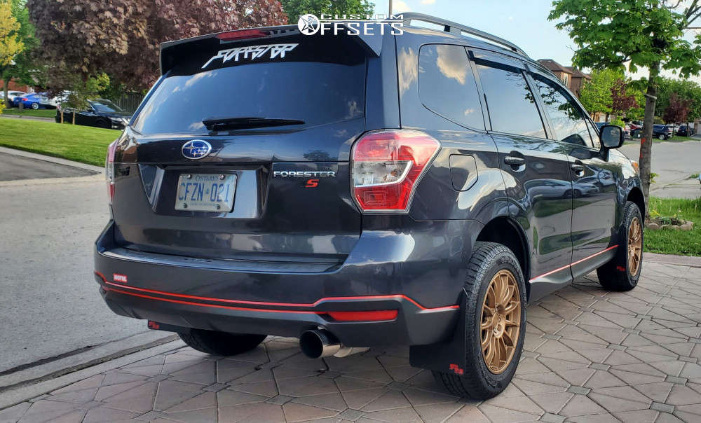 2016 Subaru Forester with 17x8 38 Motegi Mr148 and 225/65R17 Yokohama ...