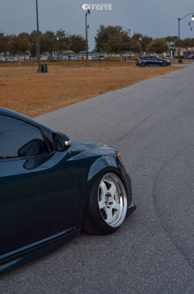 2010 Kia Forte Koup with 17x9.5 35 SSR Sp1 and 205/40R17 Cosmo Mucho ...