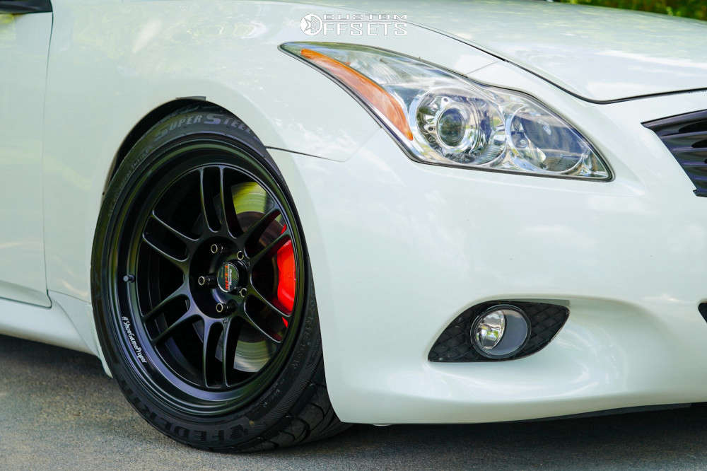 2008 INFINITI G37 with 18x9.5 20 Enkei RPF1 and 245/40R18 Federal All ...