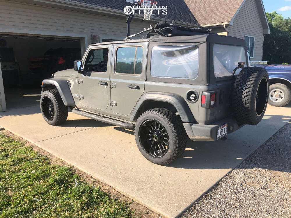 2019 Jeep Wrangler with 20x10 -24 Anthem Off-Road Equalizer and 33/12 ...