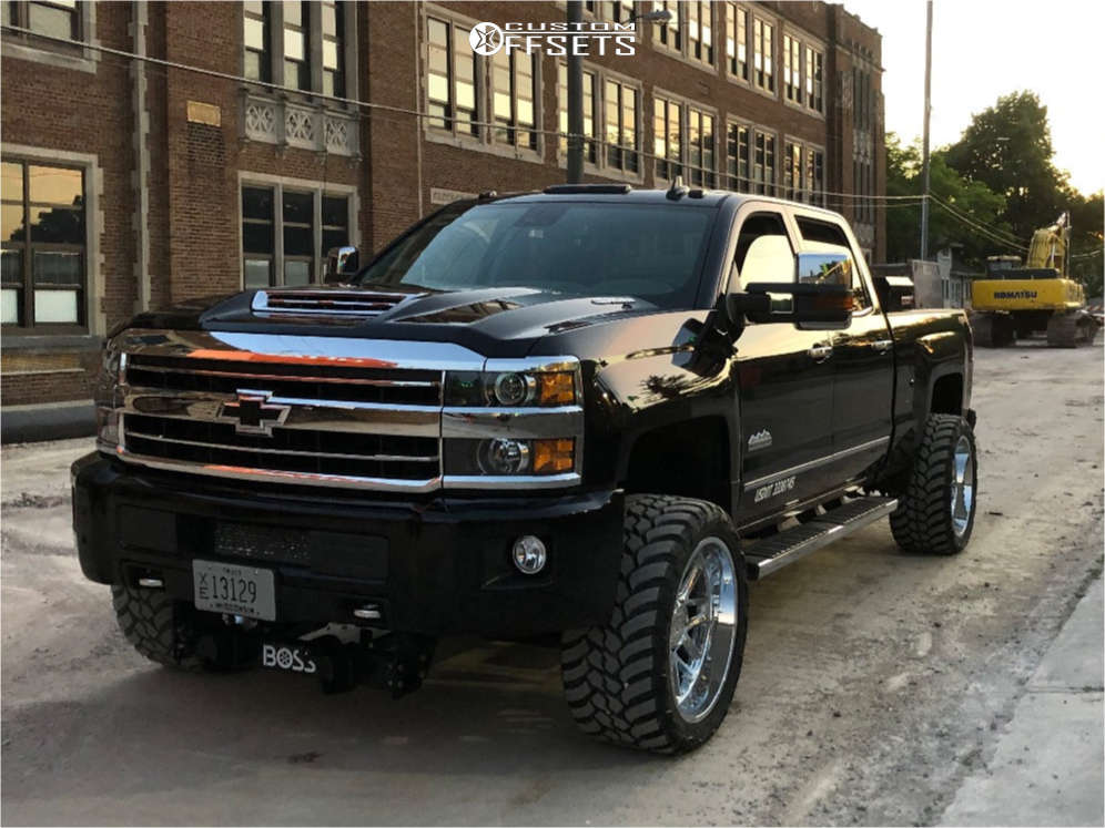 2019 Chevrolet Silverado 3500 HD with 22x12 -44 Hostile Vulcan and 33/ ...