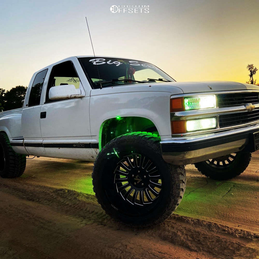 1998 Chevrolet C1500 with 22x12 -51 ARKON OFF-ROAD Alexander and 35/12 ...