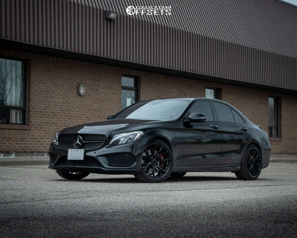 2016 Mercedes-Benz C450 AMG with 19x8.5 32 GTS G510 and 225/40R19 ...