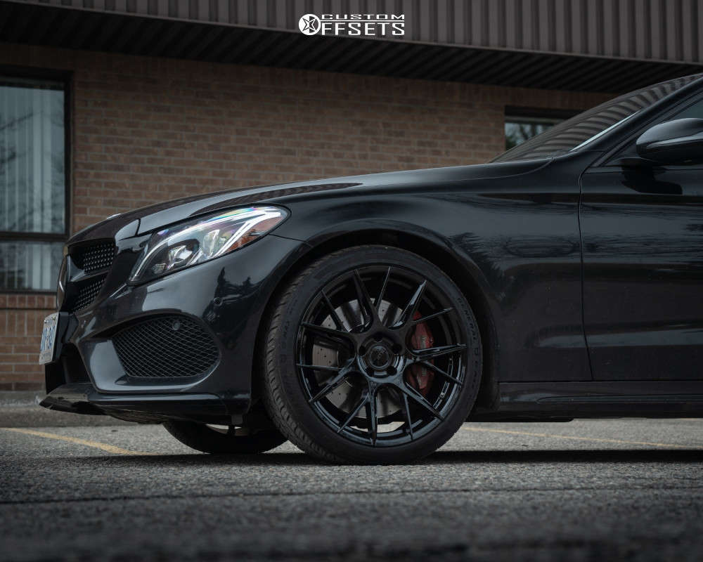 2016 Mercedes-Benz C450 AMG with 19x8.5 32 GTS G510 and 225/40R19 ...