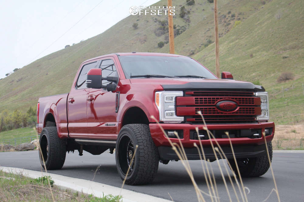 2017 Ford F-350 Super Duty with 22x12 -51 ARKON OFF-ROAD Caesar and 325 ...