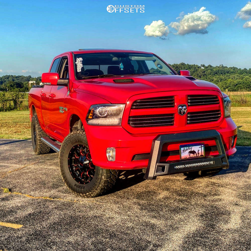 2013 Ram 1500 with 18x9 18 Mayhem Warrior and 35/12.5R18 Kenda Klever R ...