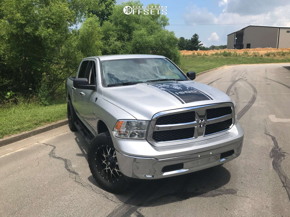 2017 Ram 1500 with 20x9 12 Dropstars 645mb and 35/12.5R20 Nitto Terra ...