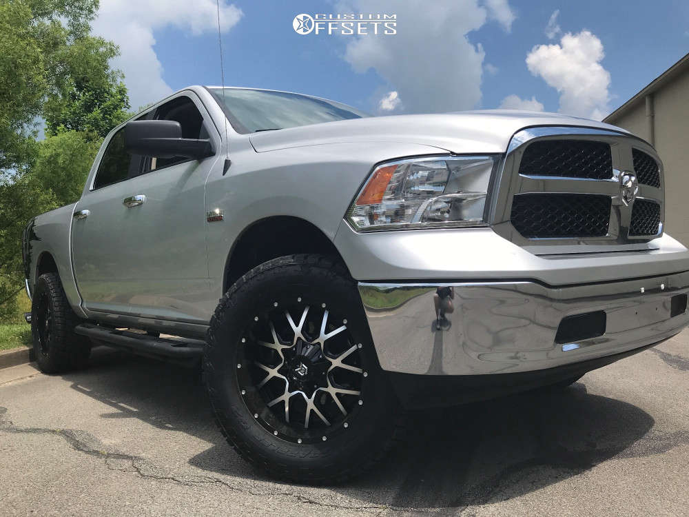 2017 Ram 1500 with 20x9 12 Dropstars 645mb and 35/12.5R20 Nitto Terra ...